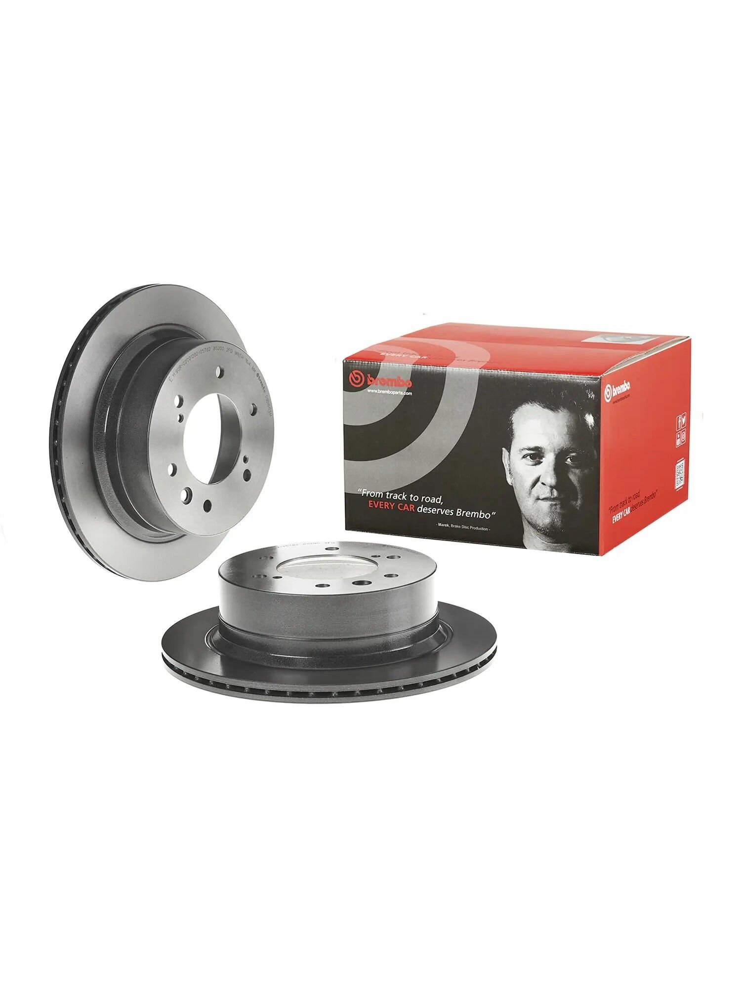 Диск тормозной вентилируемый задний BREMBO (09. D853.11) Prime UV Coated