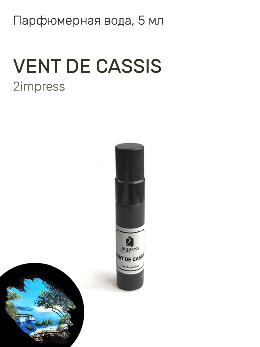 Парфюмерная вода 2impress "Vent De Cassis", унисекс, 5 мл