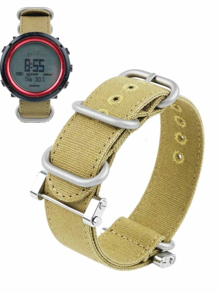Холщовый нейлоновый ремень 24 мм для Suunto Core, дышащий спортивный ремешок для походов и альпинизма, мужской