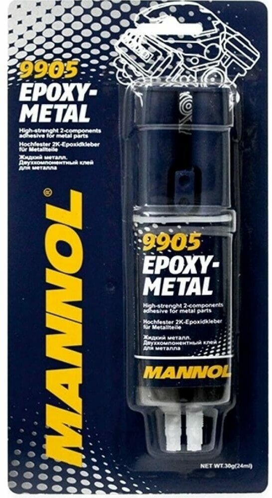 Клей MANNOL EPOXY METAL Жидкий металл