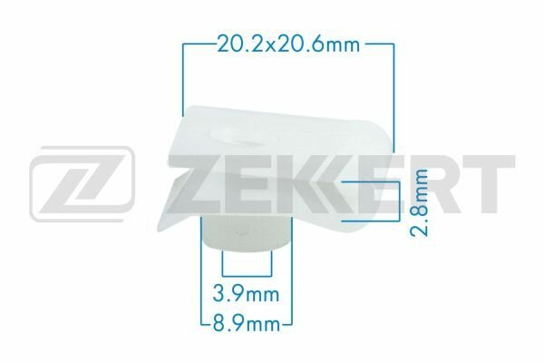 Zekkert Клипса крепёжная для Nissan Renault (миним. кол-во заказа 10 шт)