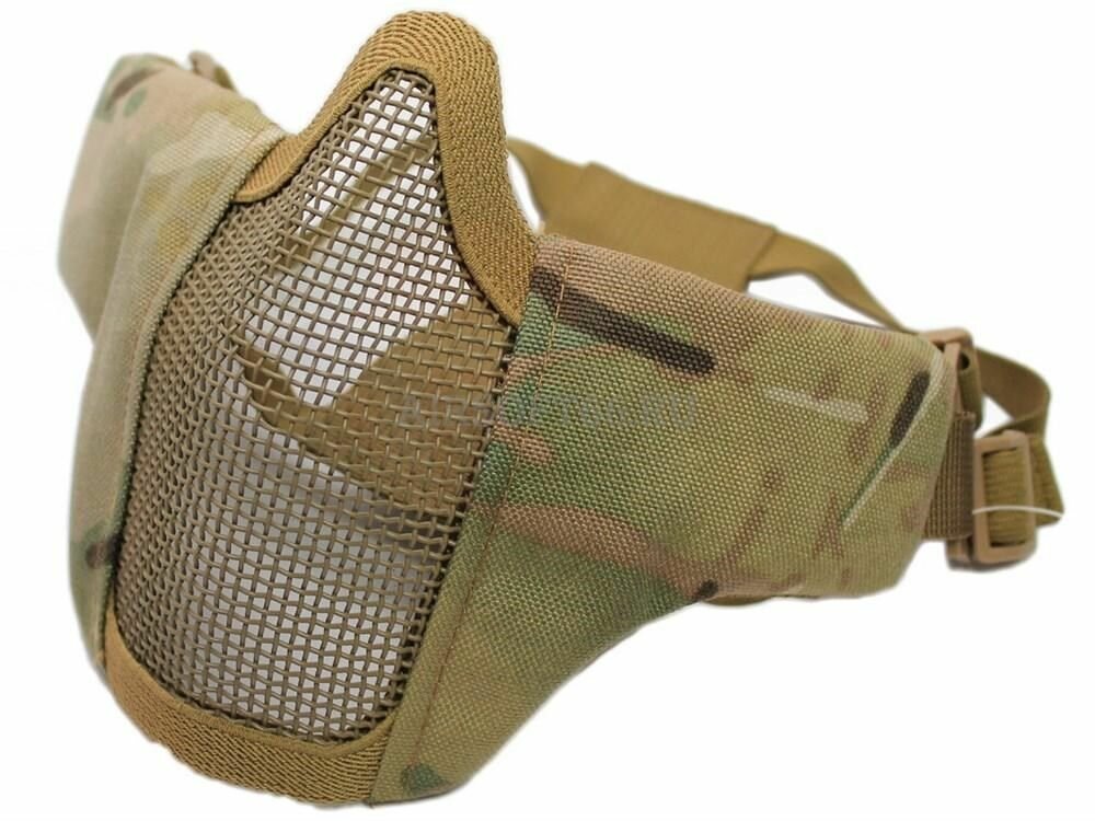 Маска на нижнюю часть лица, ткань/сетка Мультикам