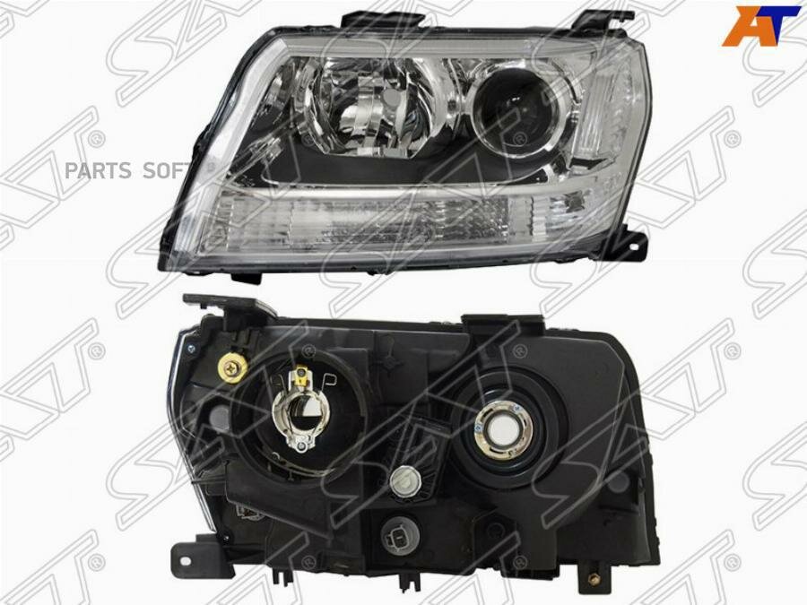 Фара Suzuki Escudo 05-17 / Grand Vitara 05-16 (Слева/ Ксенон/Галоген/ С электрокорректором/ 5D) SAT ST-218-1135HL | цена за 1 шт