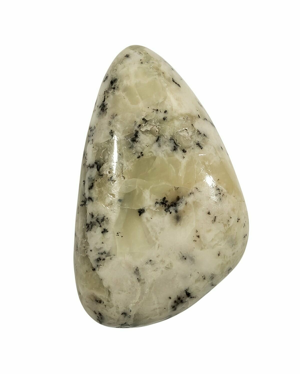 Кабошон из дендритового опала размером 28х18х6 мм.