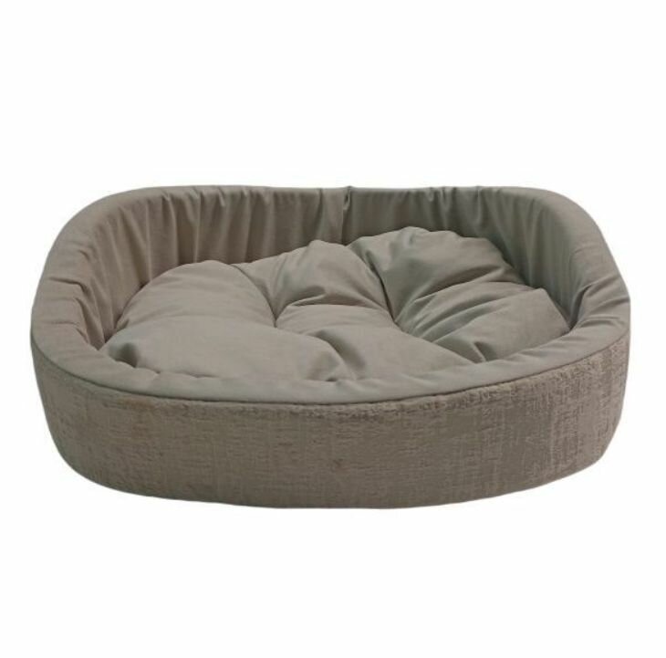 HOMEPET Диванчик для домашних животных Indigo latte №3, Бежево-золотистый, 57 см х 45 см х 17 см