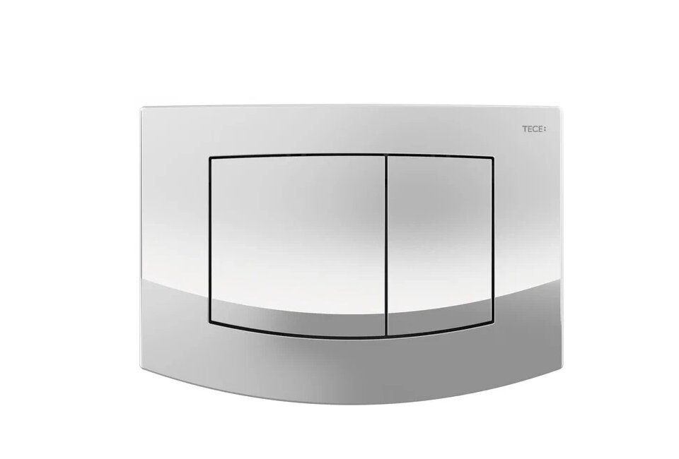 Кнопка смыва TECE TECEambia, механическая, для системы двойного слива хром глянцевый