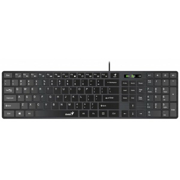 Клавиатура Genius Slimstar 126 проводная, USB Type-A, белый