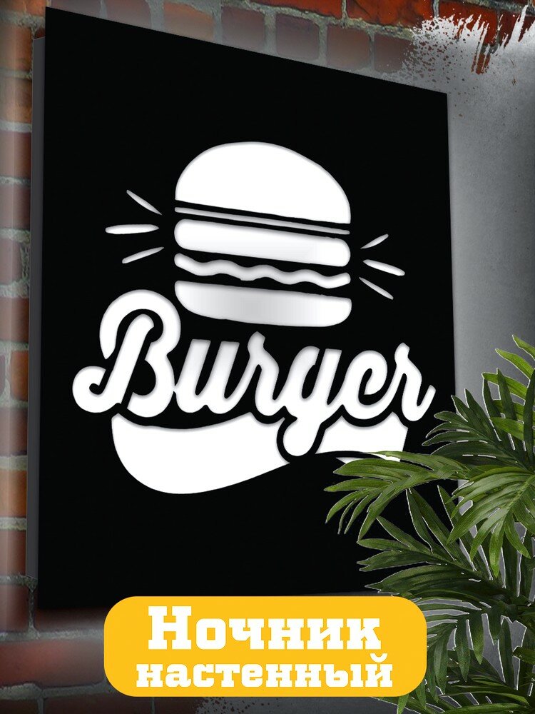 Настенный светильник панно, Burger - 1630