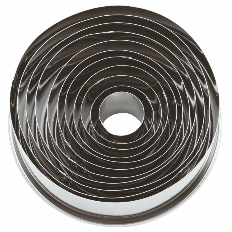 Набор кондитерских форм Paderno Круг 11шт, 20-95х30мм, нерж. сталь