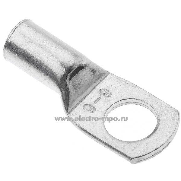 Наконечник ТМЛ SC6-6 медный 6мм2 (6-6-3,8) луженый под опрессовку (100 шт. в комплекте)