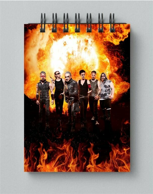 Блокнот Rammstein, Рамштайн №10, Размер А6, 10 на 15 см