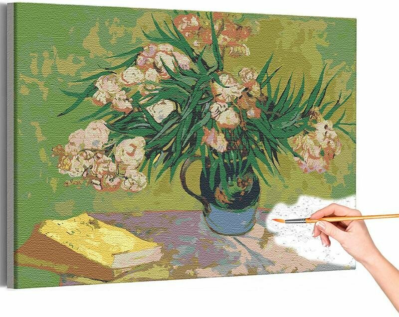 Натюрморт с олеандром Винсент Ван Гог / Известные картины Раскраска картина по номерам на холсте 40х50