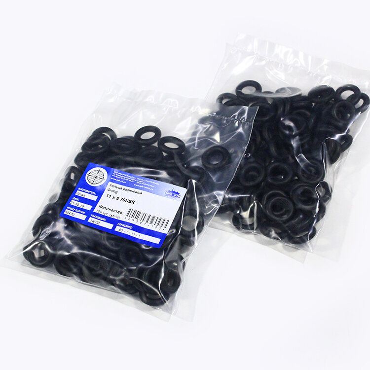 Кольца резиновые уплотнительные (O-ring) 11х5 70NBR (упаковка 100 шт. ±5%)