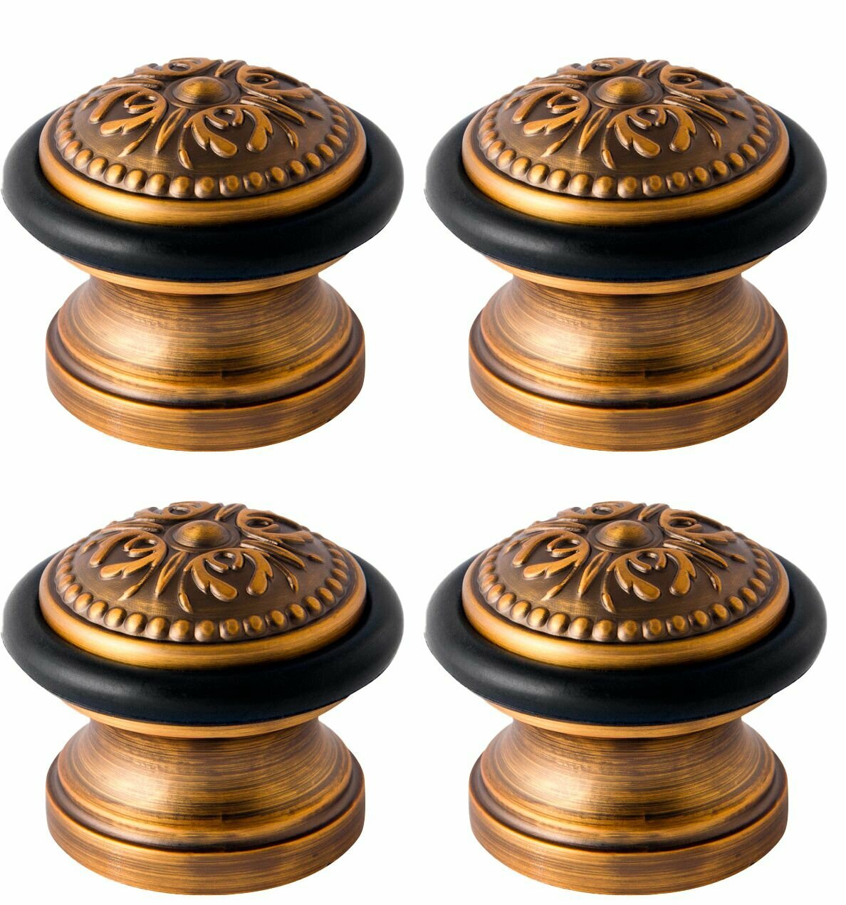 Упор дверной DS SM01 AB-7, цвет: матовая бронза (комплект 4 штуки)