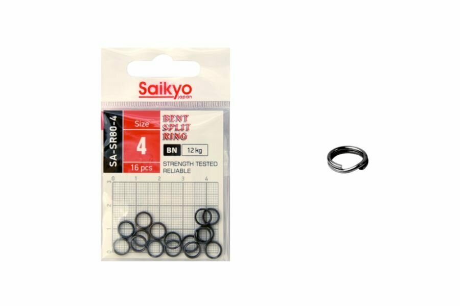 Заводное кольцо Saikyo SA-SR80-4 (1 упаковка по 16 штук)