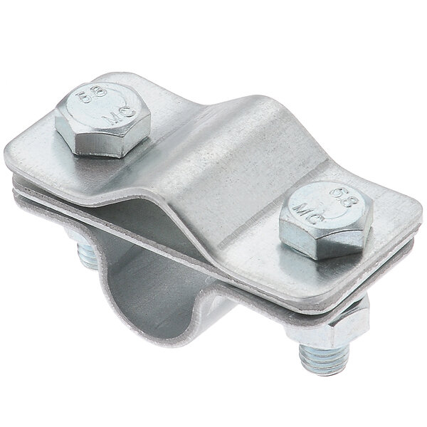 Зажим 90550 заземления параллельный пруток-стержень, оцинкованная сталь EZETEK (2 шт. в комплекте)