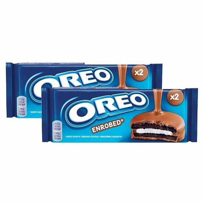 Печенье OREO Enrobed в молочном шоколаде (Польша), 41 г (2 шт)