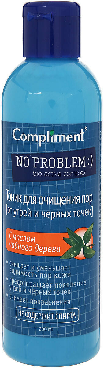 Compliment Тоник для лица No Problem Чайное дерево, для очистки пор, 200 мл