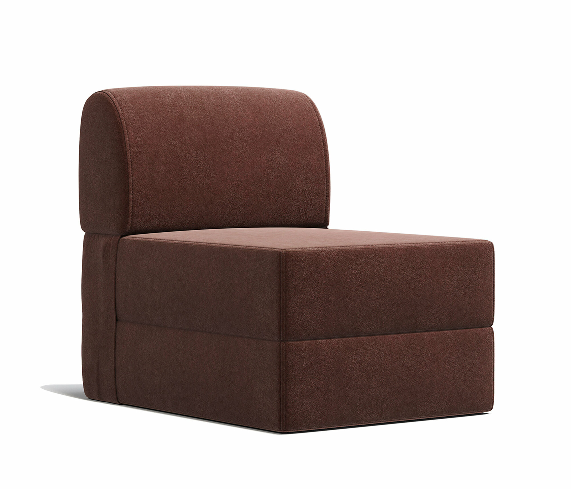 Кресло-кровать "Рио", раскладное, бескаркасное, съемный чехол, велюр Дрим шоколад