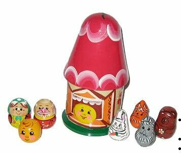 Пальчиковый театр в домике Колобок арт. Р-45/775 (РНИ) /20