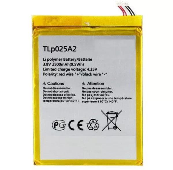 Аккумуляторная батарея MyPads TLp025A2 2500mAh на телефон Alcatel One Touch IDOL X+ 6043D
