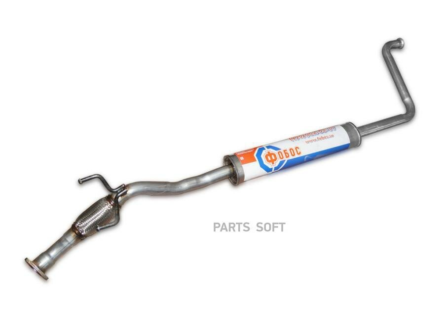 FOBOS 33434 Резонатор LADA Vesta фобос c 2018 сталь DX52/53 алюмокремнивое покрытием AS120 33434