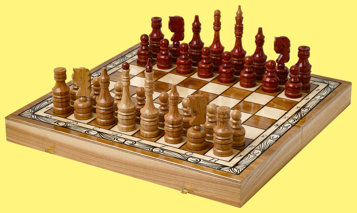 Шахматы Дубовые (большие, классические фигуры, дуб)