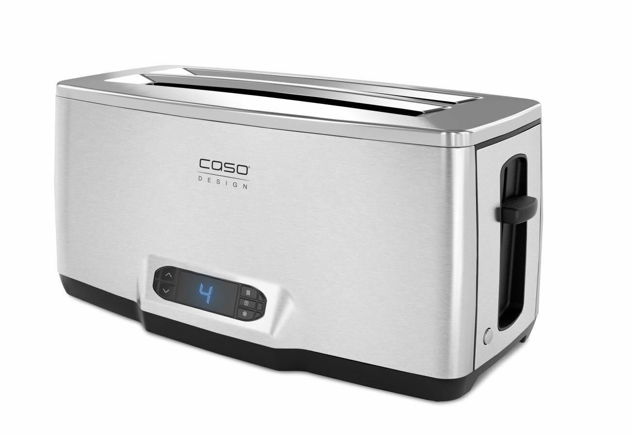 Тостер Caso "INOX4", нержавеющая сталь, черный, 4 тоста, 1850Вт