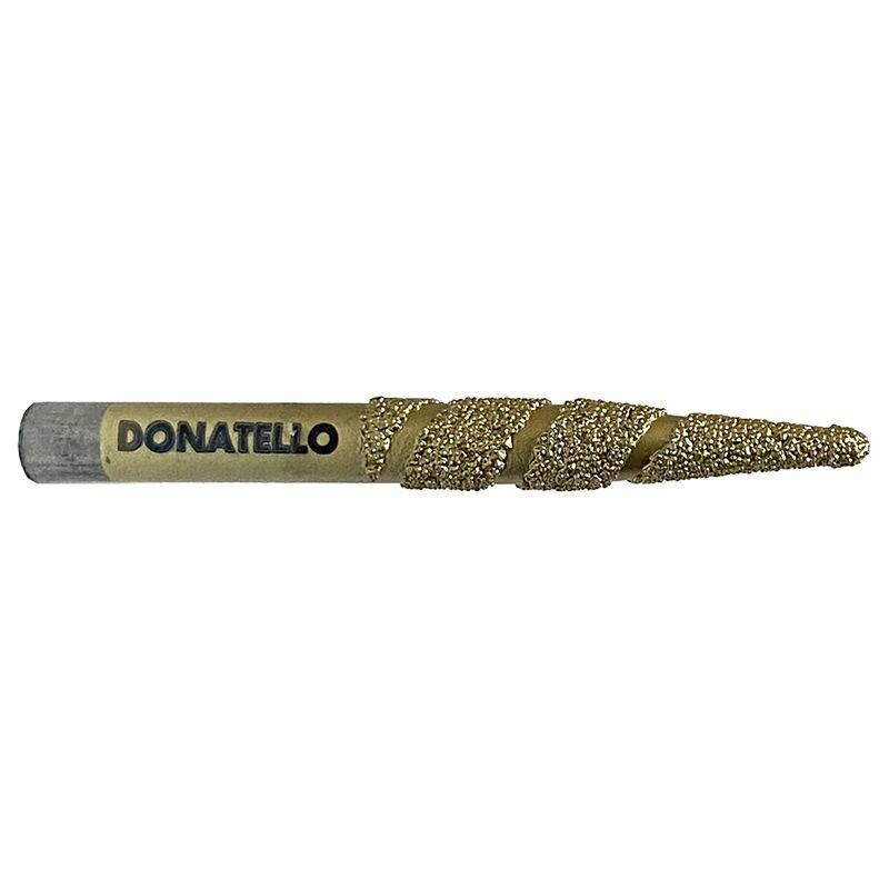 Алмазная фреза DONATELLO для мрамора "Конус" R 1,5 мм, хвостовик 8 мм