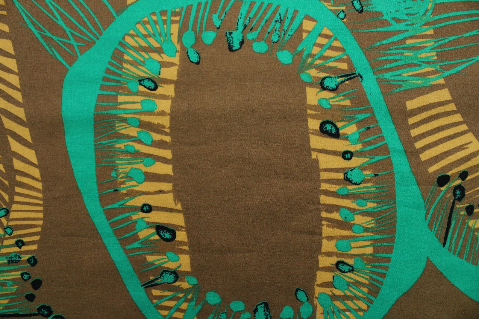 Ткань Хлопок-вуаль в оливково-зелёных тонах, ш142см, 0,5 м