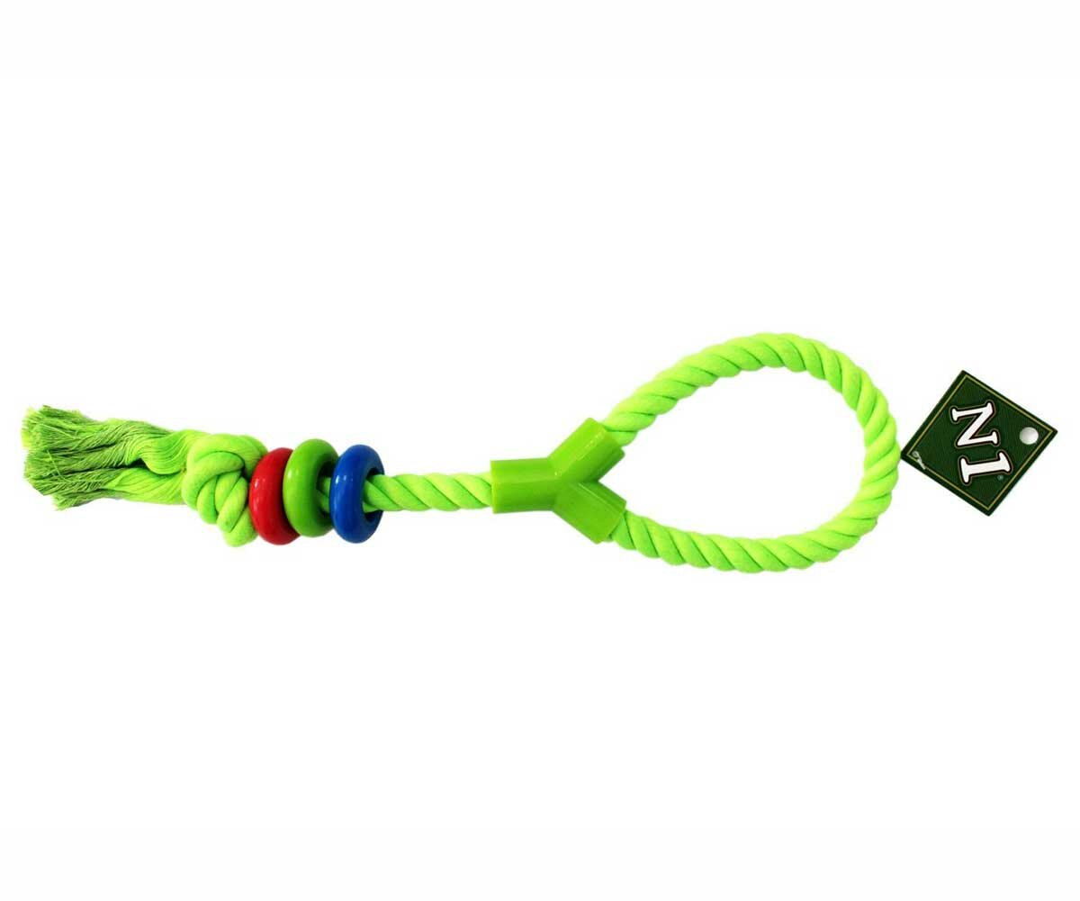 Игрушка для собак №1 грейфер петля цветные кольца 42см гр361
