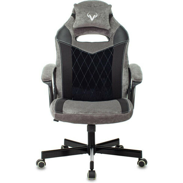 Кресло Zombie VIKING 6 KNIGHT Fabric серый/черный