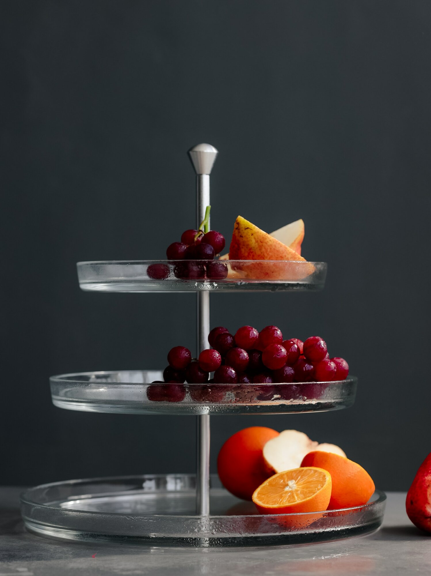 Блюдо-этажерка 3-х ярусная 22/27/32 см, высота 34 см , Borgonovo Palladio