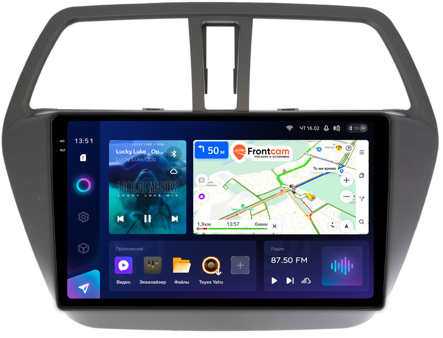 Штатная магнитола Teyes CC3 2K 4/64 9.5" RM-9217 Suzuki SX4 2 2013-2022 Android 10 (4G-SIM, DSP, QLed)