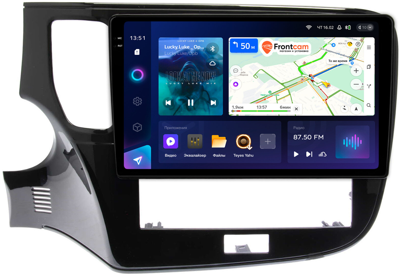 Штатная магнитола Mitsubishi Outlander 3 2020-2024 Teyes CC3 2K 4/32 10.36" RM-10-1153 Android 10 (4G-SIM, DSP, QLed)