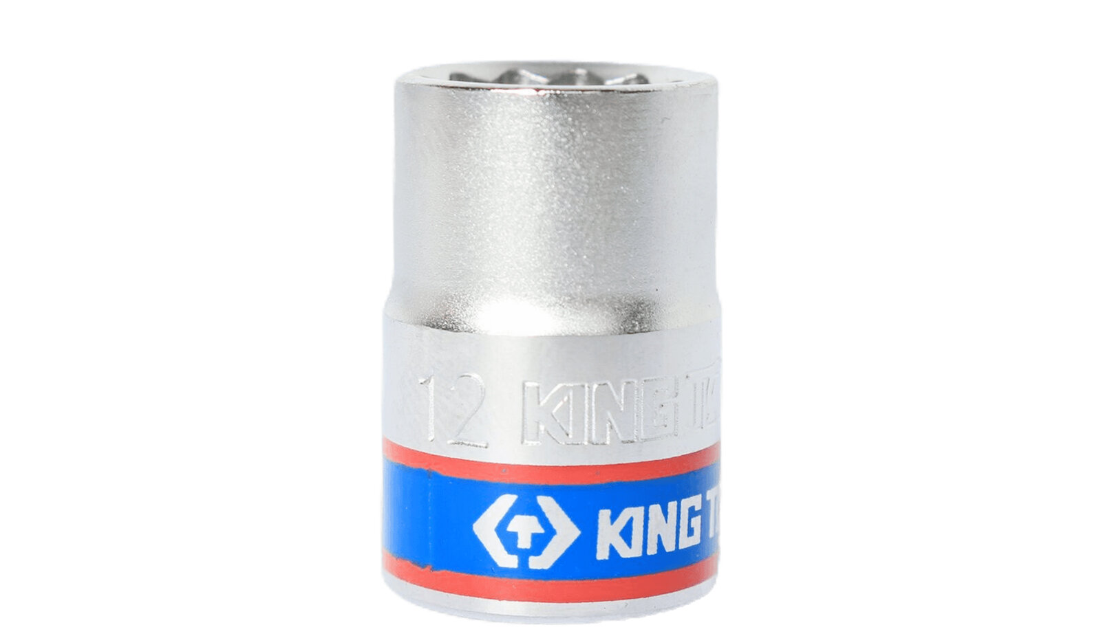 Торцевая головка KING TONY, 12мм, CrV, 12 граней, 3/8", полуматовая, хромоникелевое