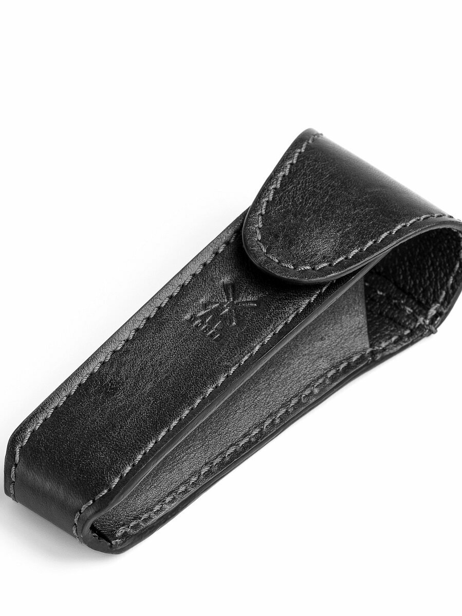 MUEHLE , Дорожный чехол для Т-образной бритвы черная кожа