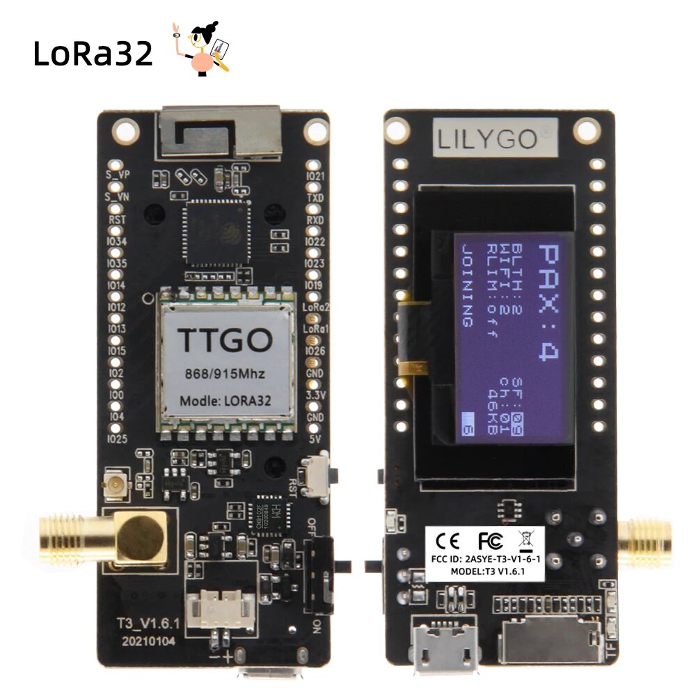 Lilygo LoRa32 V2.1 платы ESP32 LoRa