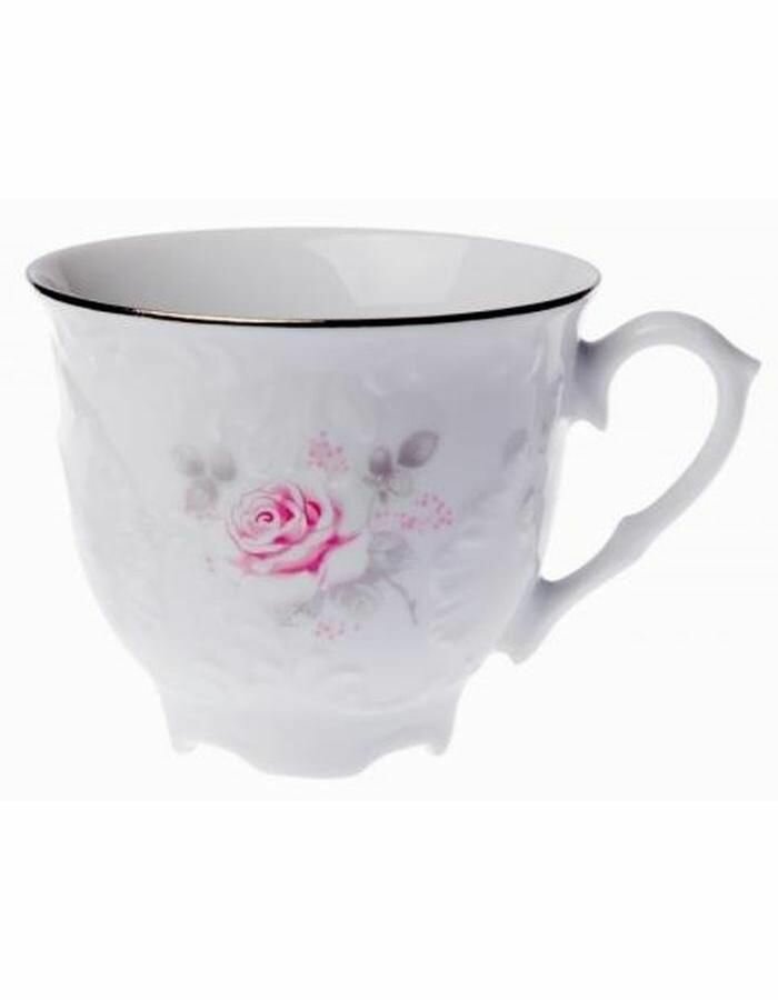 Чашка без блюдца 250мл Rococo"Бледные розы, золото" 1шт