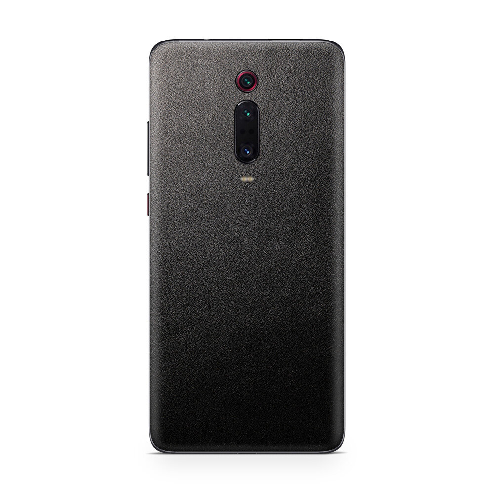 Наклейка Glueskin из натуральной кожи JUST BLACK для Xiaomi Redmi Note 8 Pro