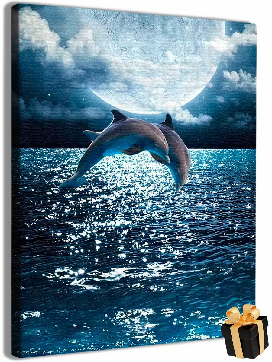 Картина по номерам дельфин