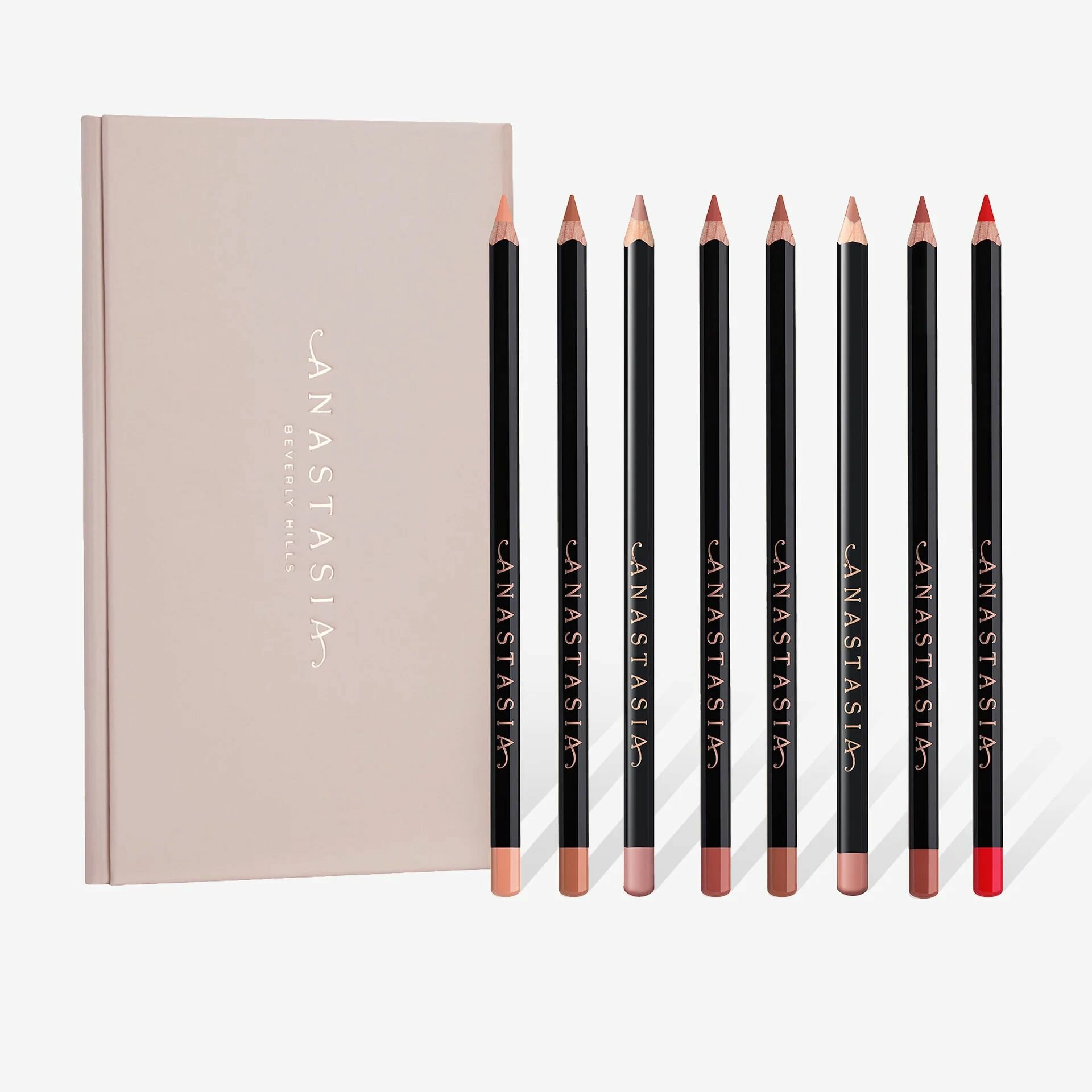 Набор мини-карандашей для губ с точилкой, в футляре Anastasia Beverly Hills Deluxe Mini Lip Liner Set