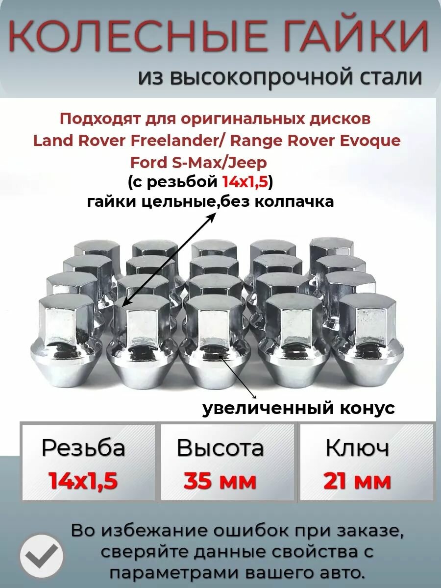 Гайки колесные м14х1.5