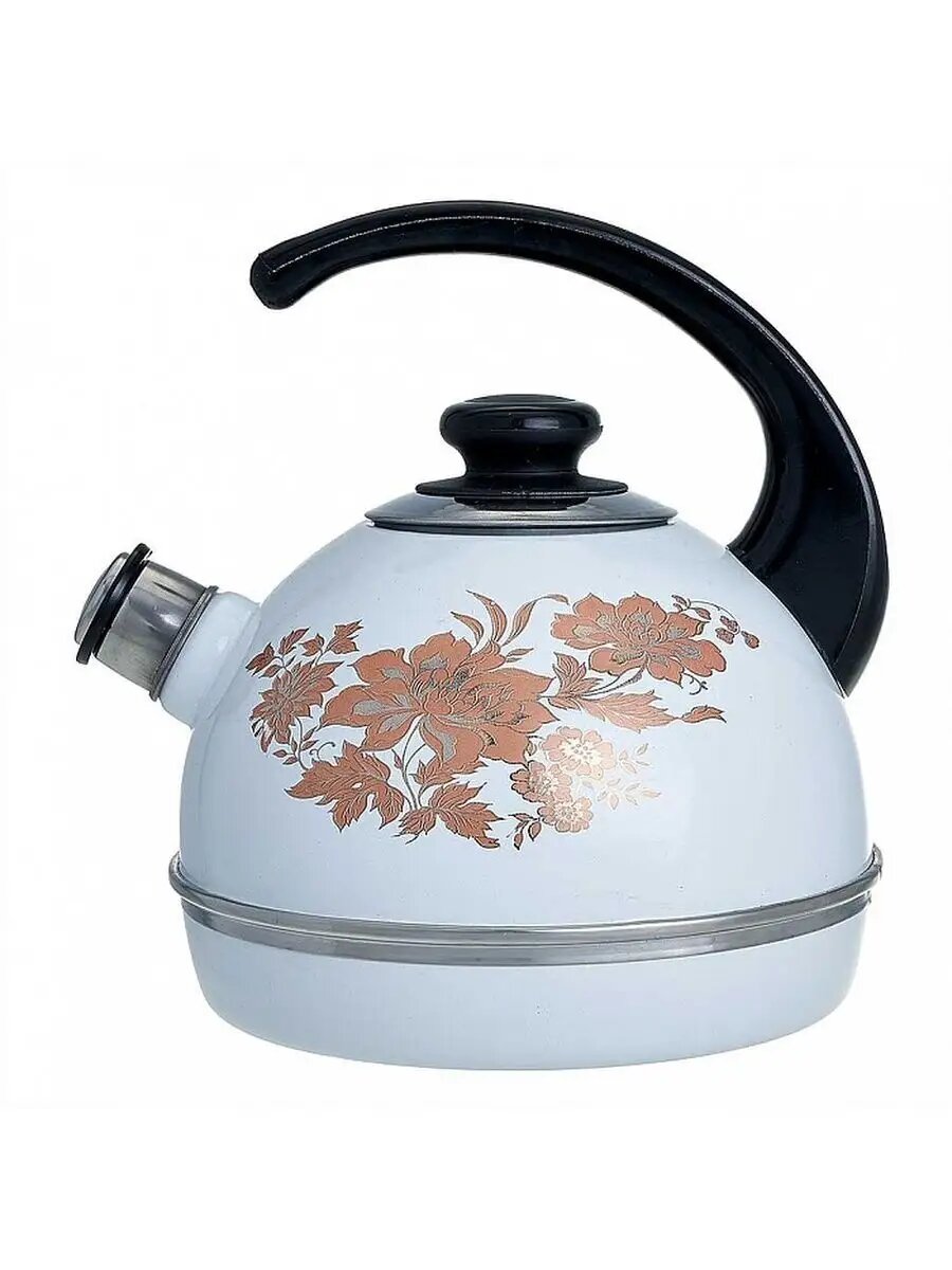 Чайник для плиты 2,5л белый Т04/25/03/41