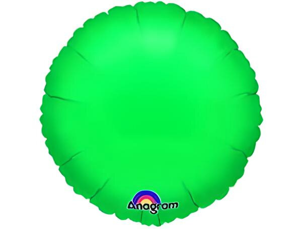 Шар ненадутый А б/рис Круг 18" Металлик Green