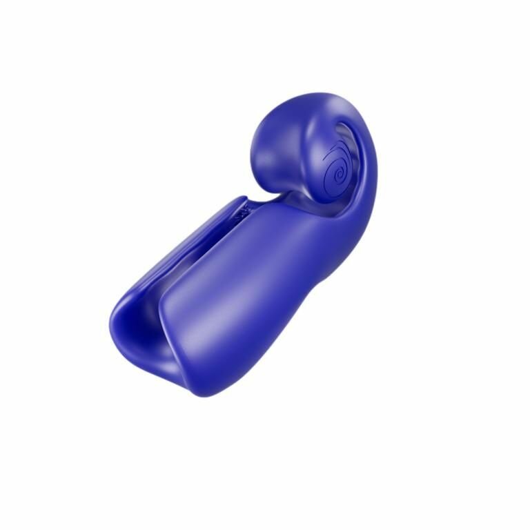 Синий мастурбатор SVibe Evo с вибрацией, синий