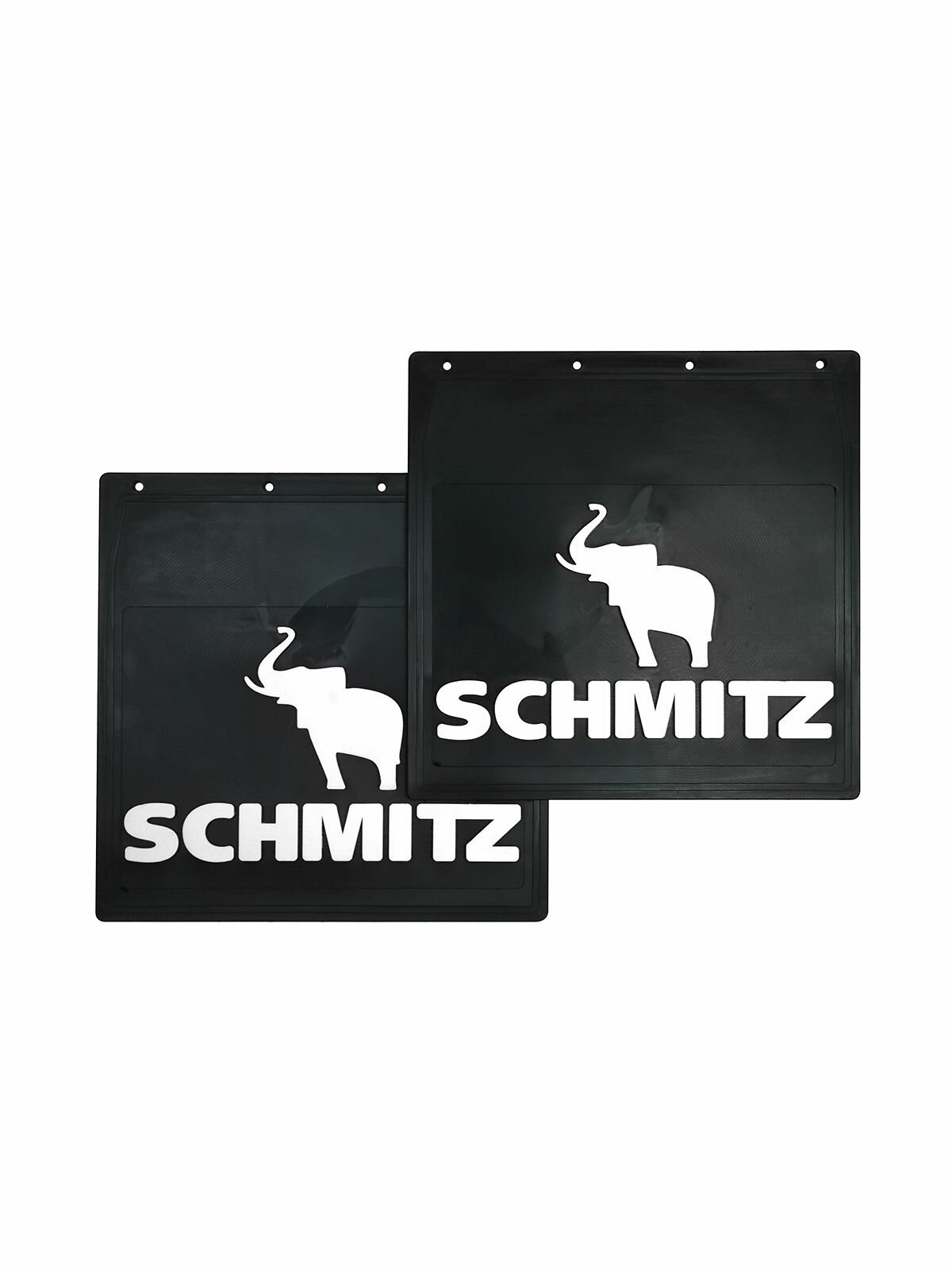 Брызговики прицепа "SCHMITZ" Слон + надпись. 400х400 мм. 2-штуки. Россия (25557)
