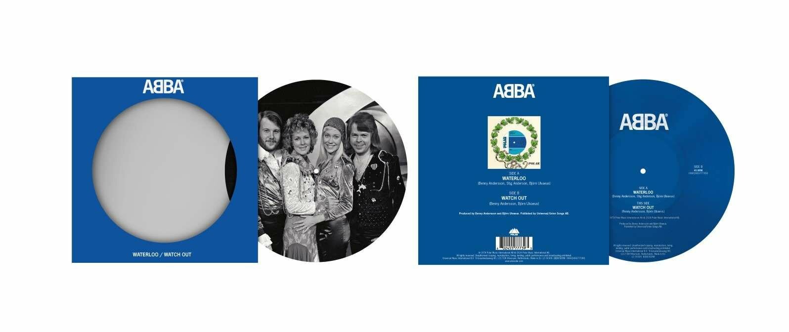 Виниловая пластинка ABBA - Waterloo / Watch Out (picture) (1 LP)