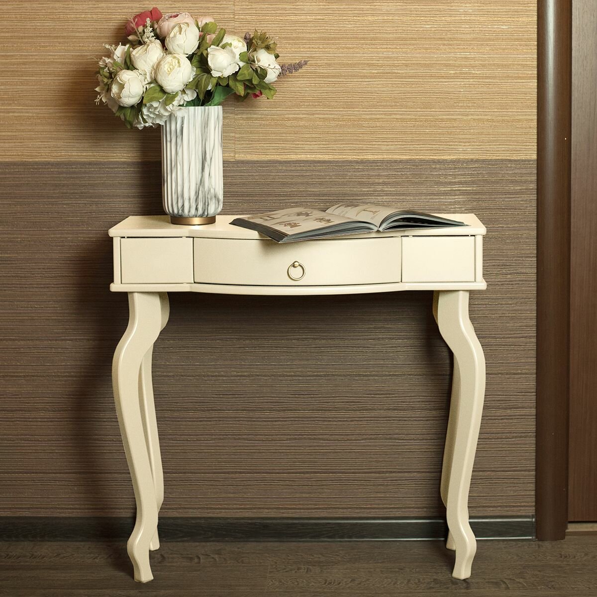 Подставка Берже 11, МДФ, Слоновая кость, 80x77,5x36,5 см.