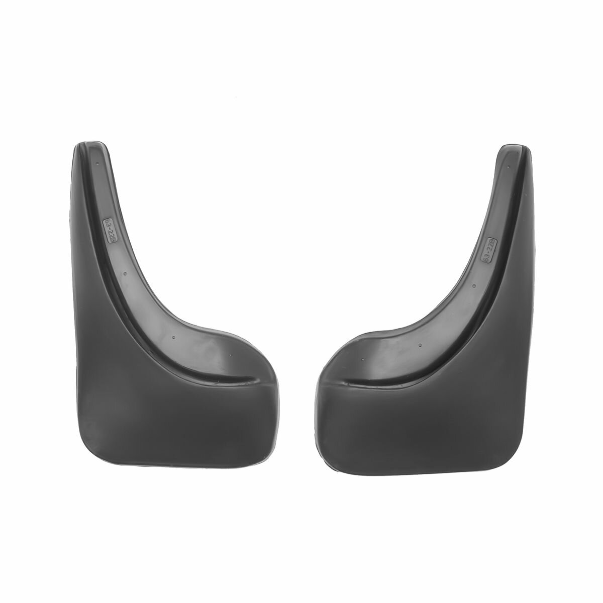 Брызговики Norplast для Opel Corsa в кузове D Хетчбек, плоские, Черные, 2006- арт. NPL-Br-63-22B